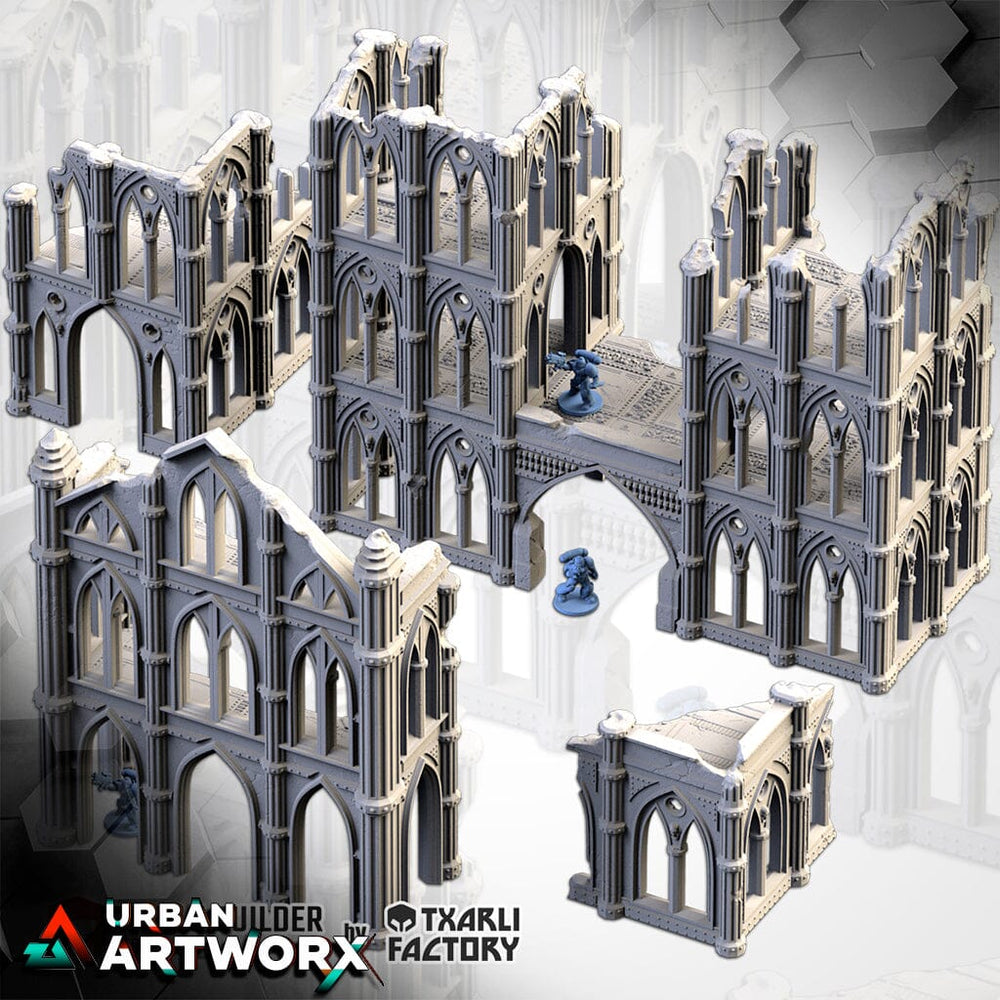 Tabletop Gelände - Txarli Factory - Cathedral Ruins