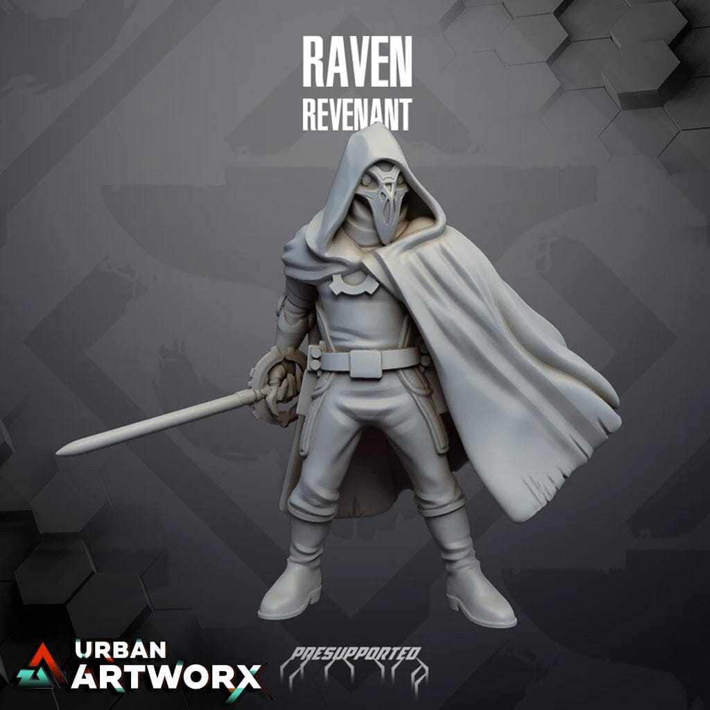 Tabletop Miniaturen - Skullforge Studios - Warlock Raven Revenant