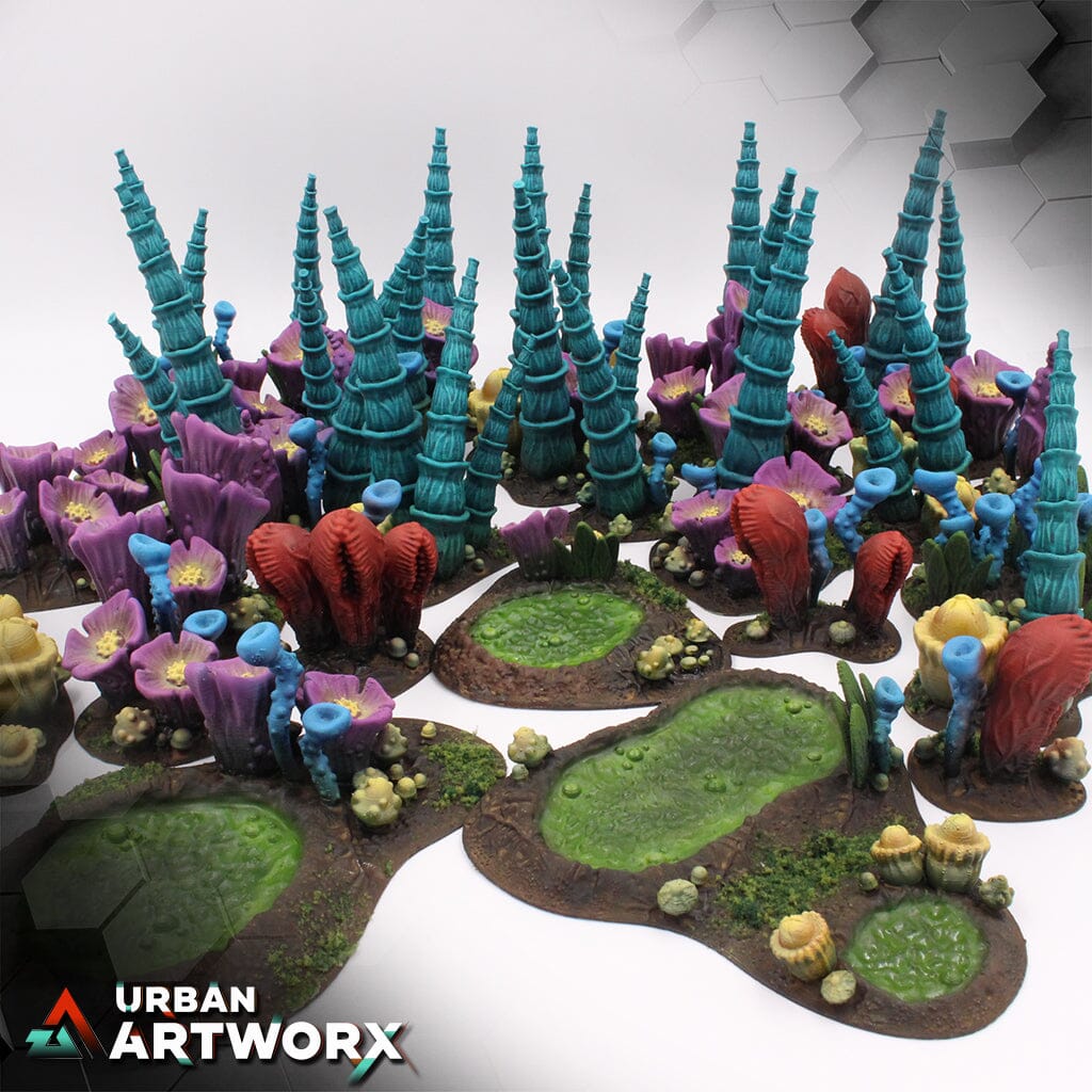 Tabletop Gelände - Imperial Terrain - Alien Plants Mega Set