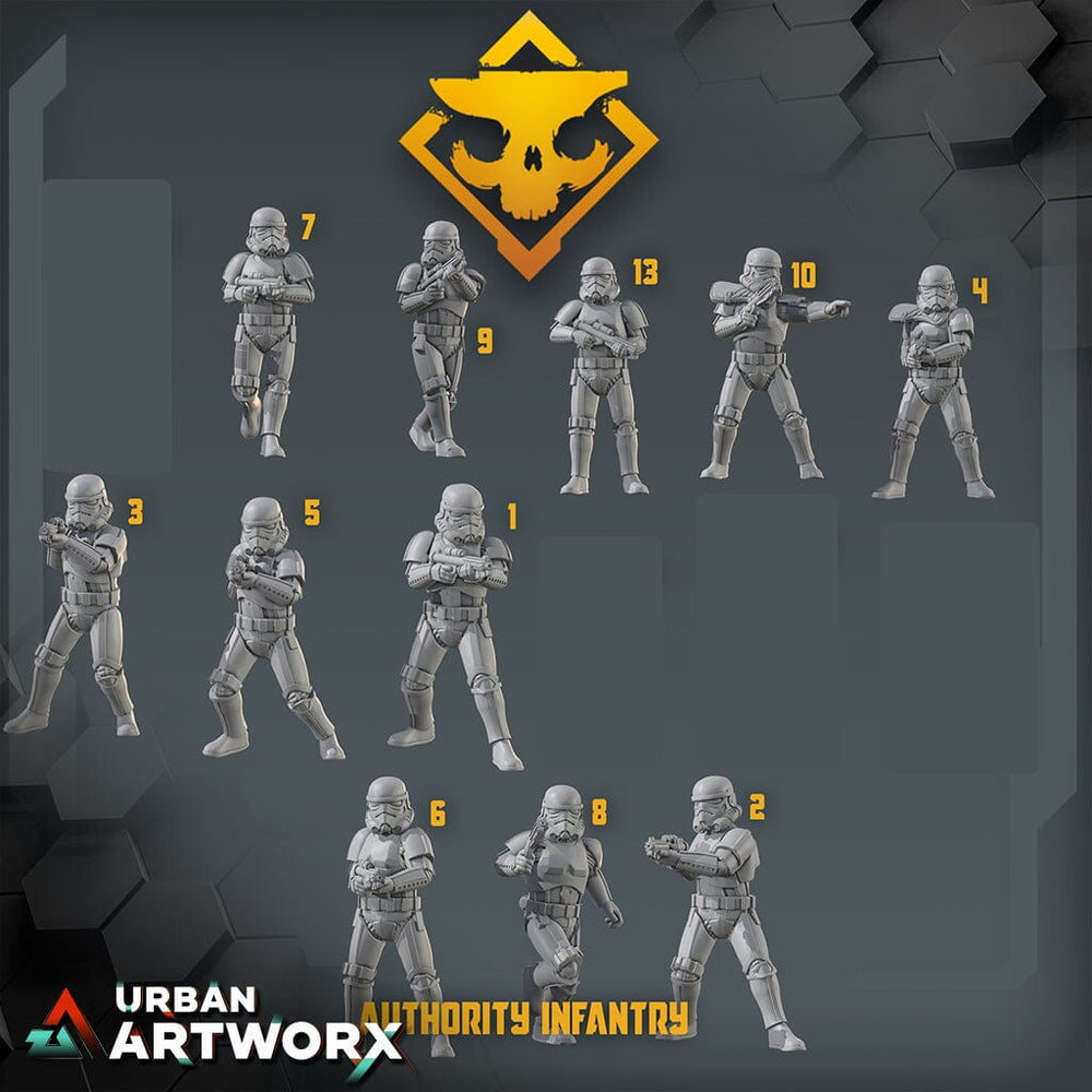 Tabletop Miniaturen - Skullforge Studios - Authority Infantry