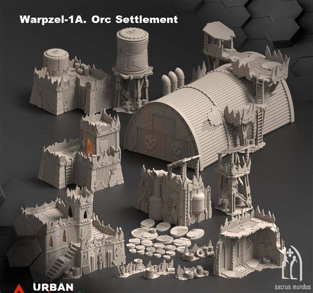 Tabletop Gelände - Sacrusmundus - Warpzel-1A. Orc Settlement